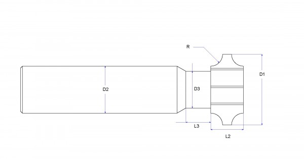 Build your own Double Concave Radius Cutter